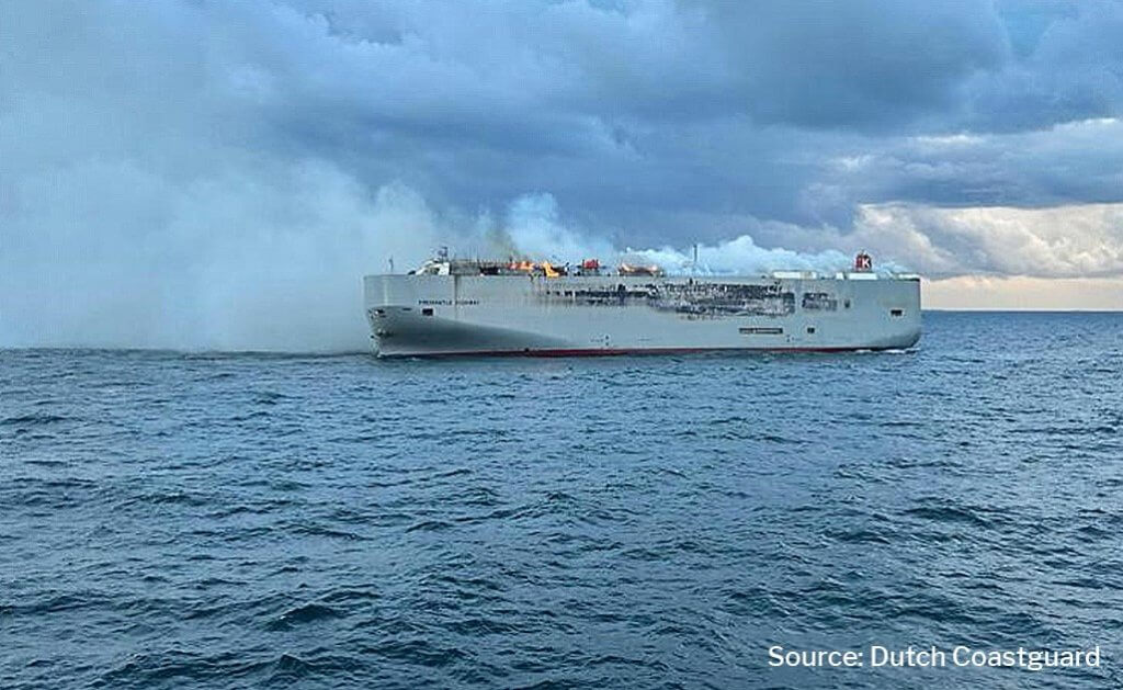 Japan P&I Club on hook after large fire on ship with US$100m of cargo