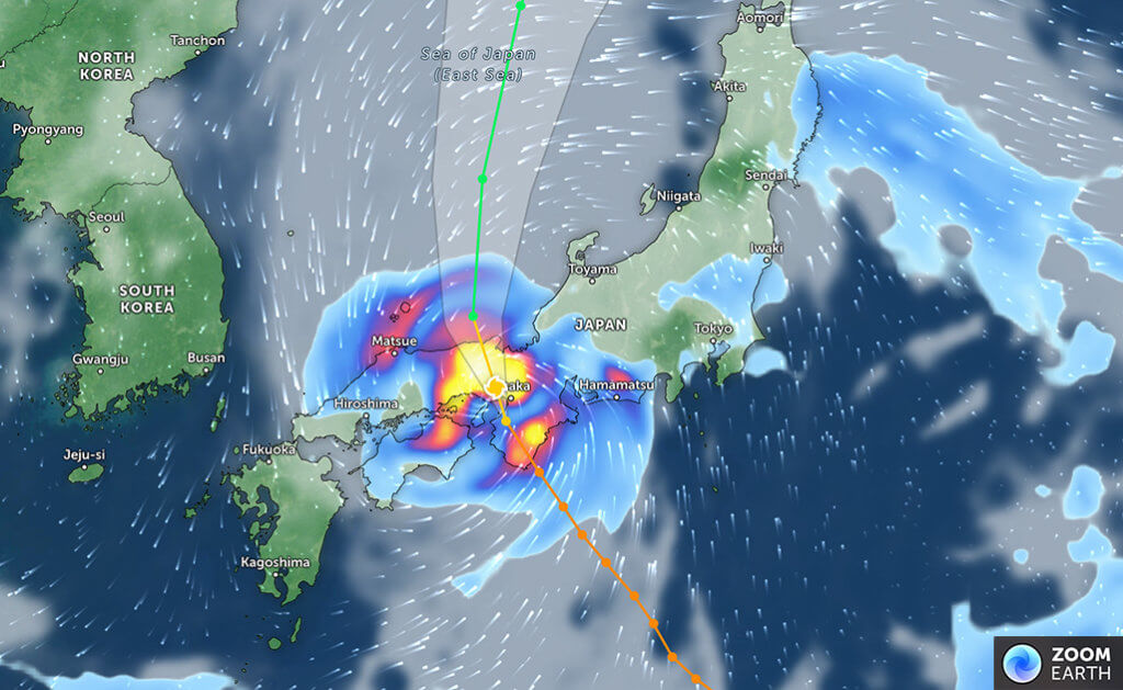 Typhoon Lan makes landfall in Japan