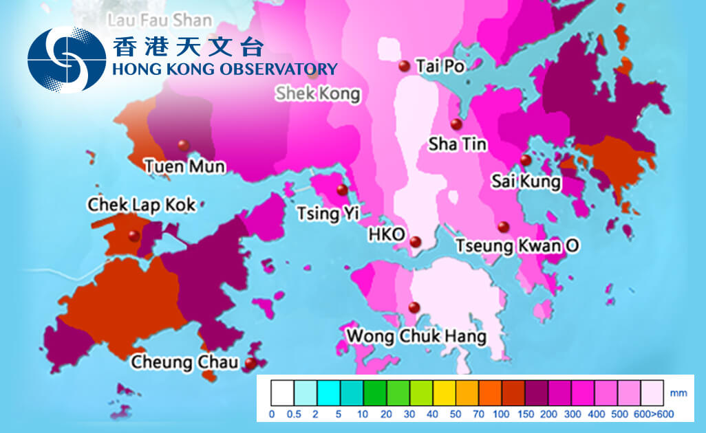 Hong Kong sees heaviest rainfall on record overnight as HKO issues ...