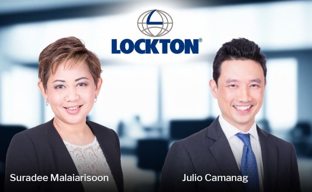 Lockton Thailand names Suradee Malaiarisoon chief executive, Julio Camanag deputy CEO in ...