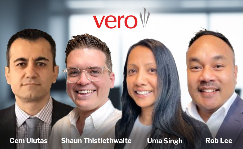 Vero bolsters professional and financial lines team with four hires